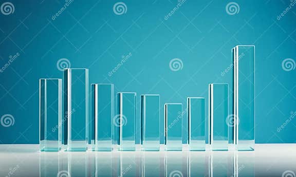 Column Graph, Glass Rectangle Scale. Stock Illustration - Illustration ...