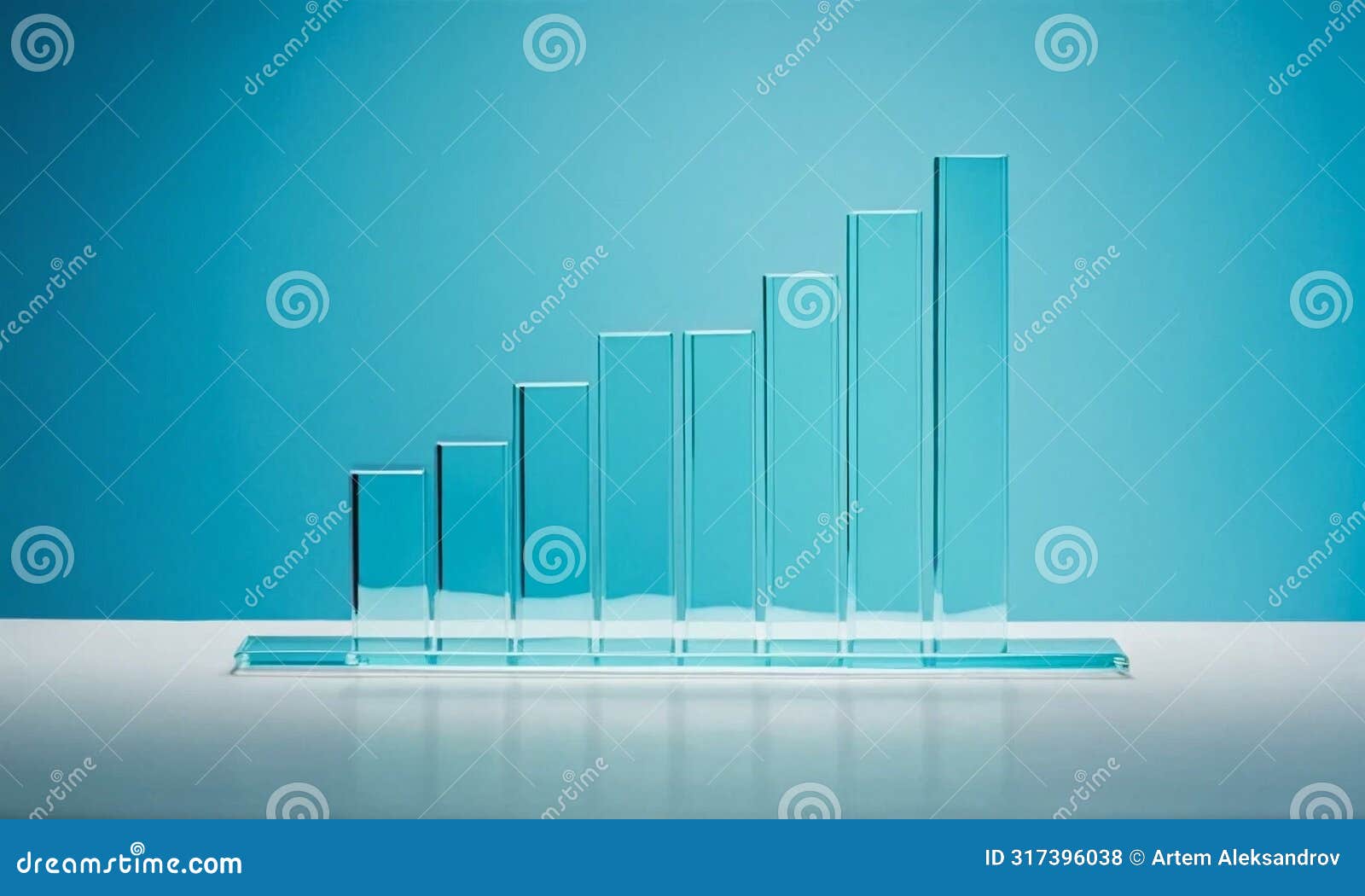 Column Graph, Glass Rectangle Scale. Stock Illustration - Illustration ...