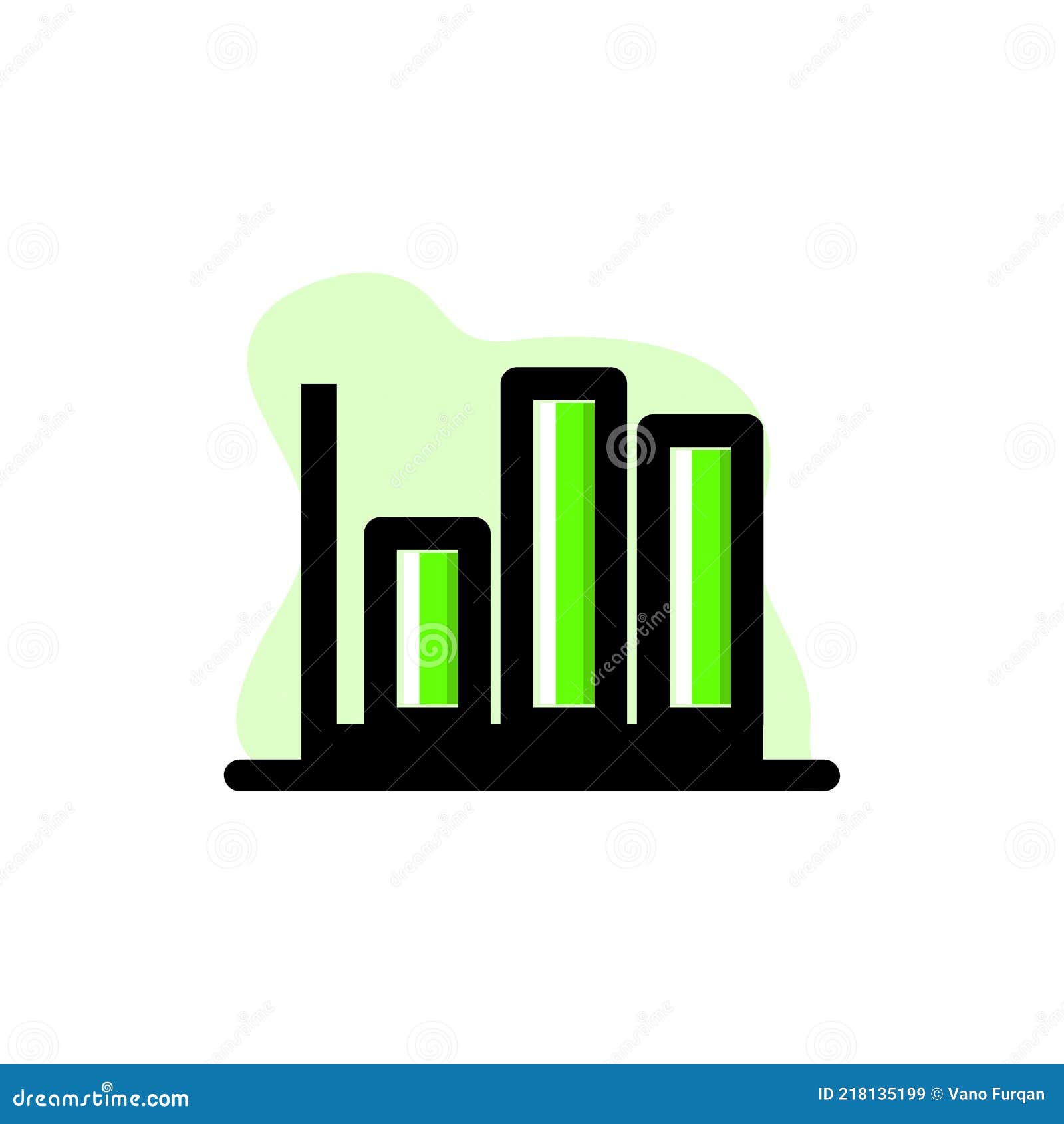 Column Graph Tool Conceptual Vector Illustration Icon Design Stock ...