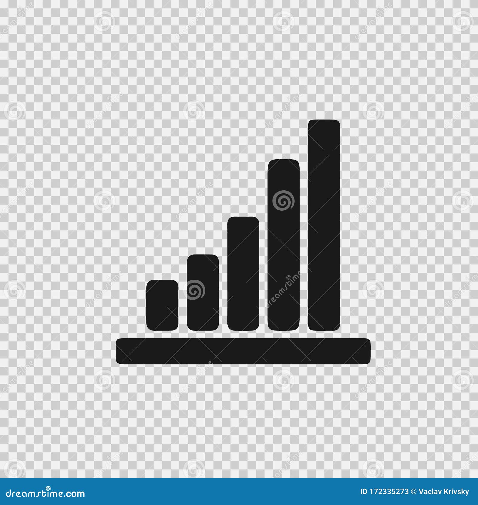 Column graph vector icon stock vector. Illustration of report - 172335273