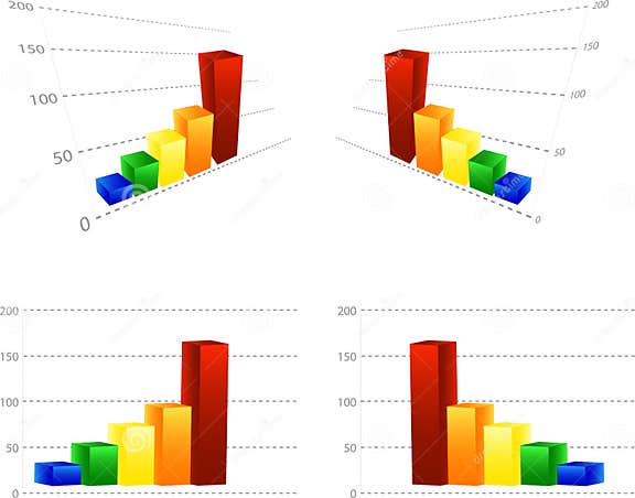 Column graphic chart stock vector. Illustration of forecast - 12584053