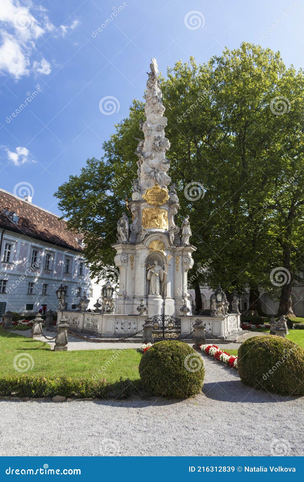 Column of the Holy Trinity in the Courtyard of the Monastery of ...