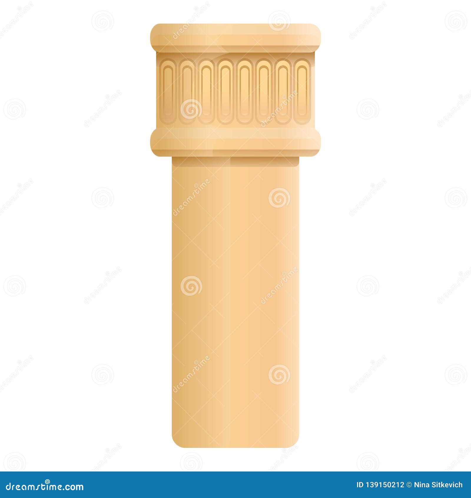 Column icon, cartoon style stock vector. Illustration of design - 139150212