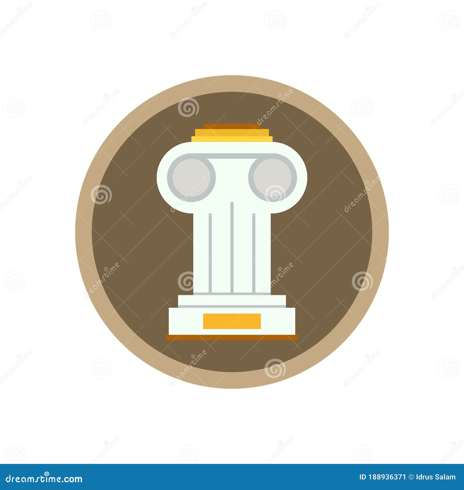 Column Icon. Column Sign Symbol Stock Vector - Illustration of roman ...