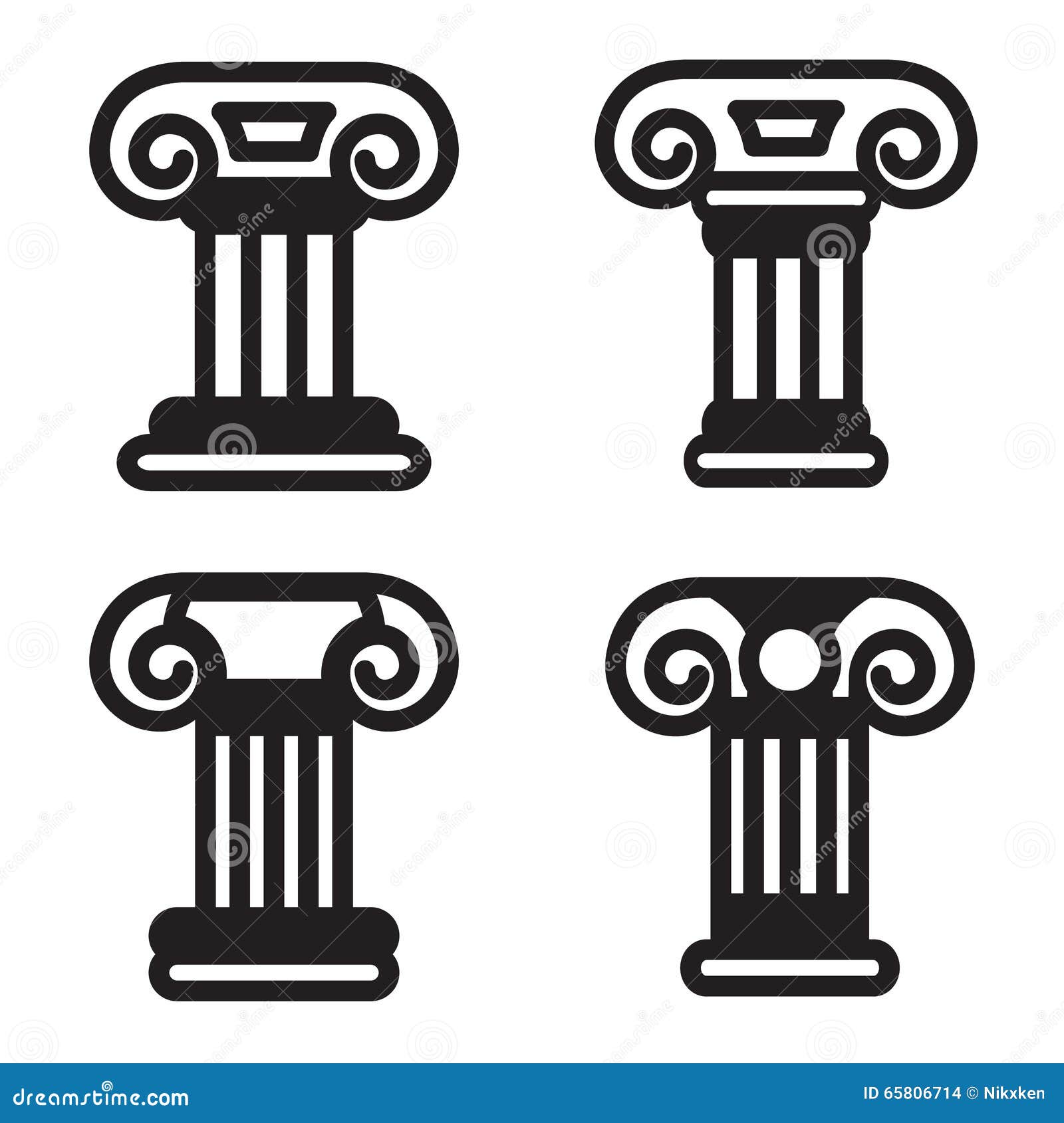 Column Icon Vector Illustration | CartoonDealer.com #46393832