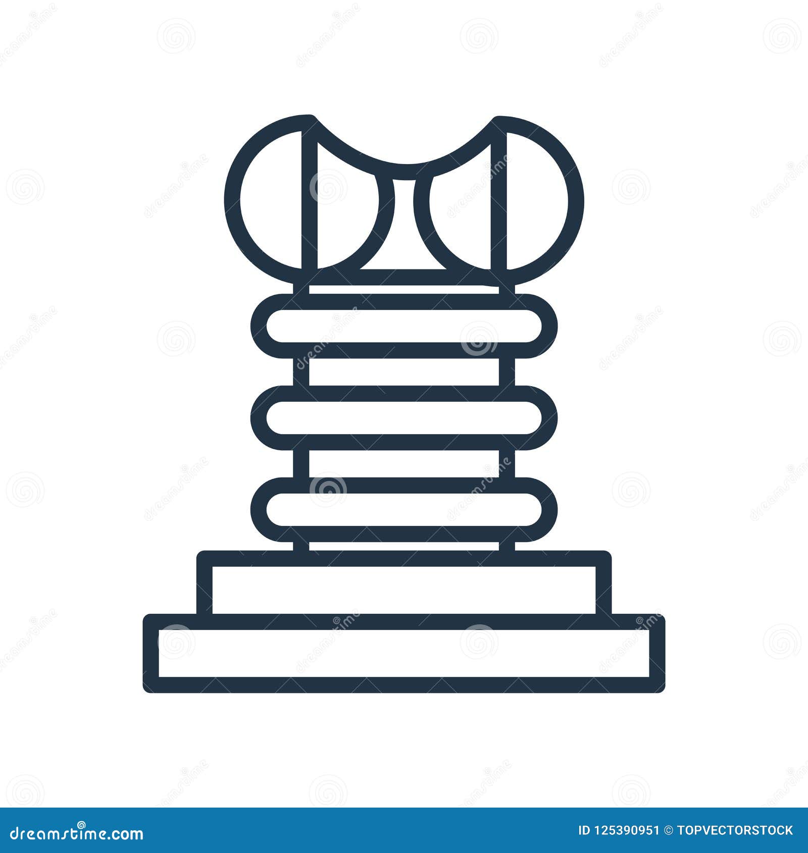 Column Icon Vector Isolated on White Background, Column Sign Stock ...