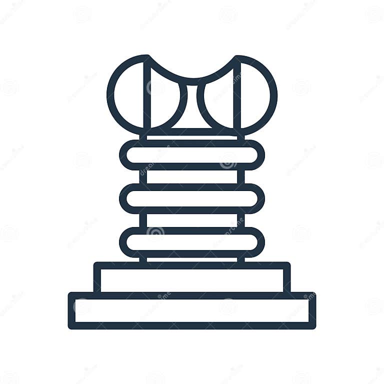 Column Icon Vector Isolated on White Background, Column Sign Stock ...