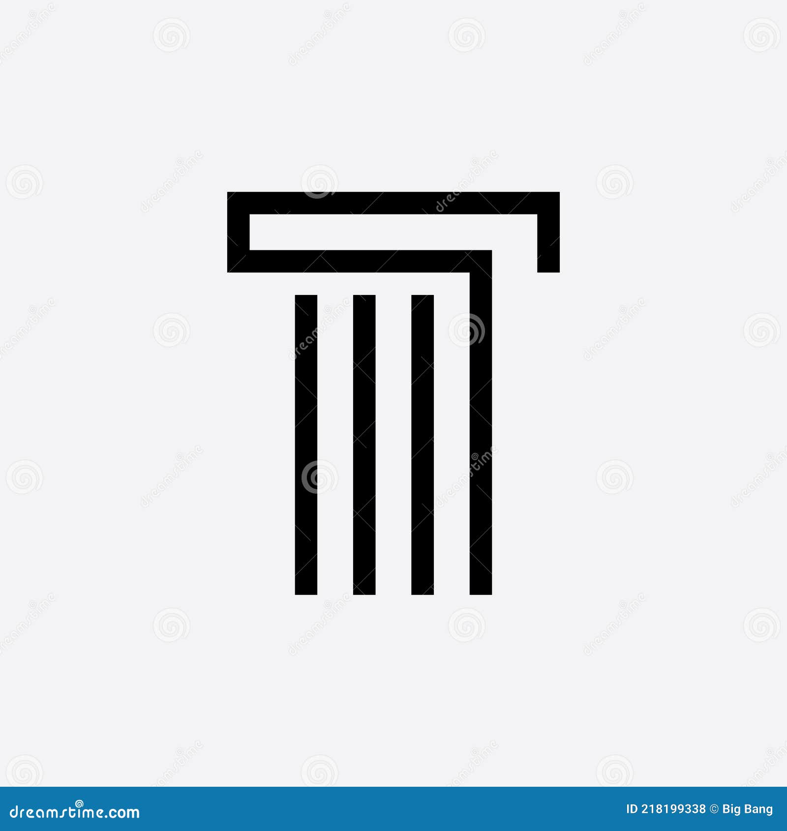 Column Icon Vector Logo Template Illustration Design Stock Vector ...
