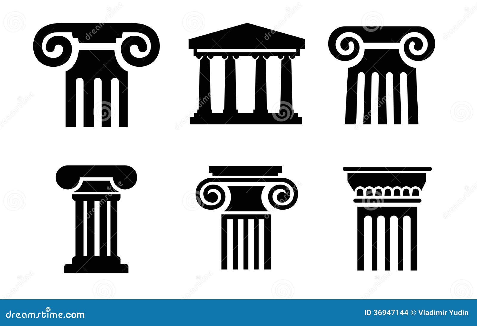 Column icons stock vector. Illustration of style, graphic - 36947144