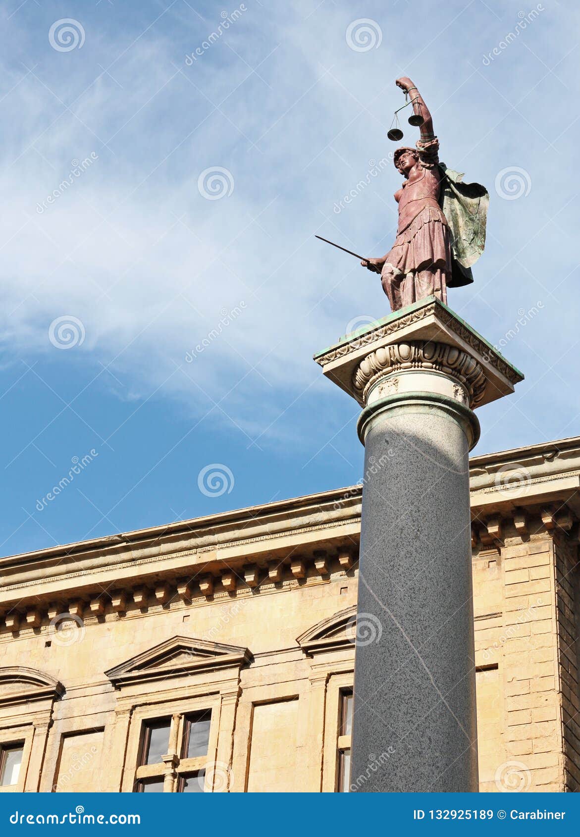 Column of Justice in Florence Stock Image - Image of ancient, place ...