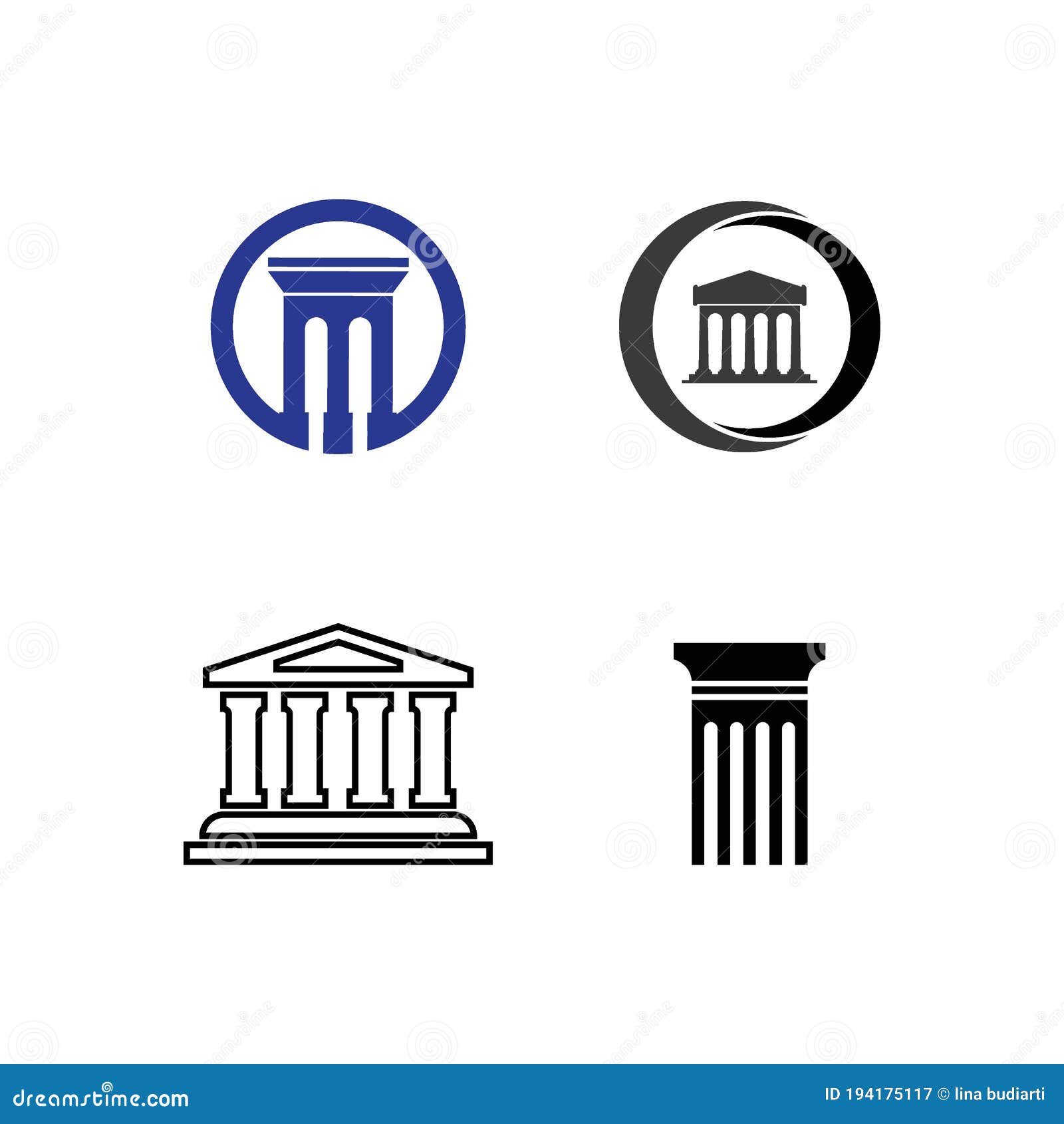 Column Logo stock vector. Illustration of perfect, vector - 194175117