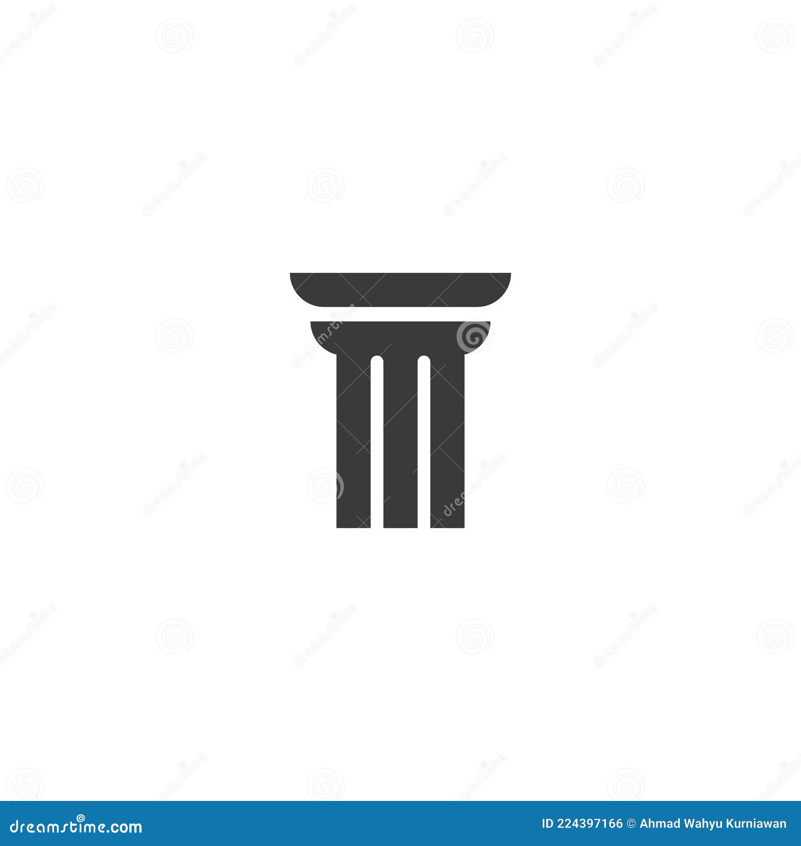Column Logo design stock vector. Illustration of judge - 224397166
