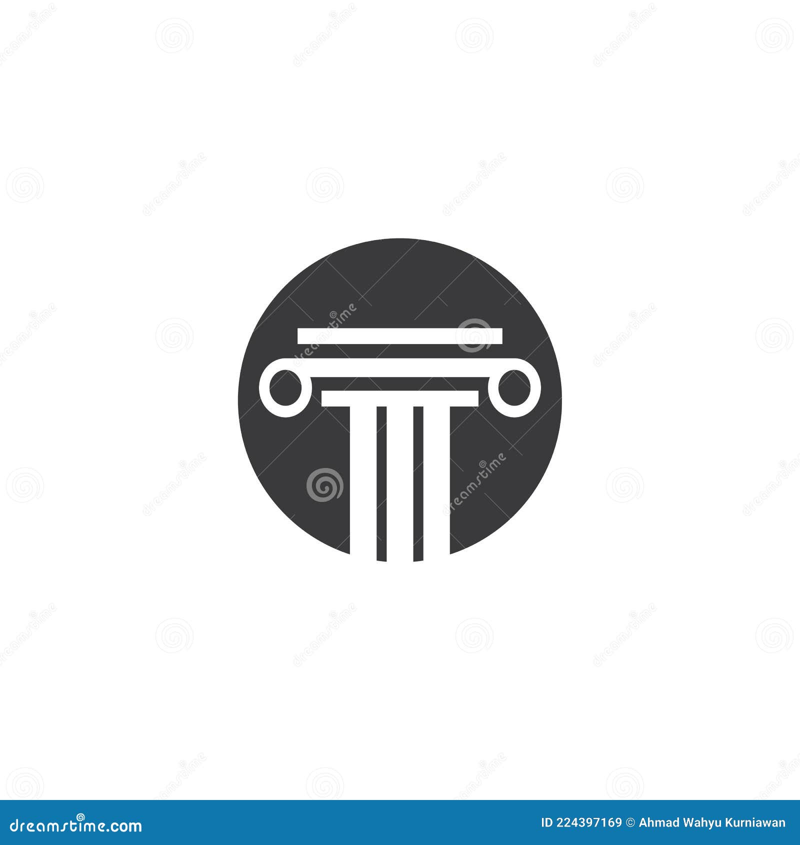 Column Logo design stock vector. Illustration of column - 224397169