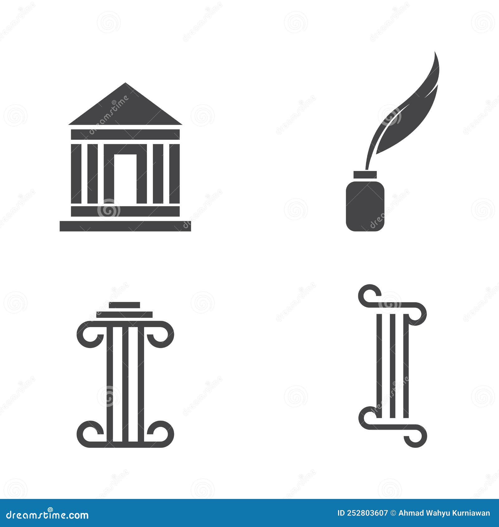 Column Logo design stock vector. Illustration of bank - 252803607