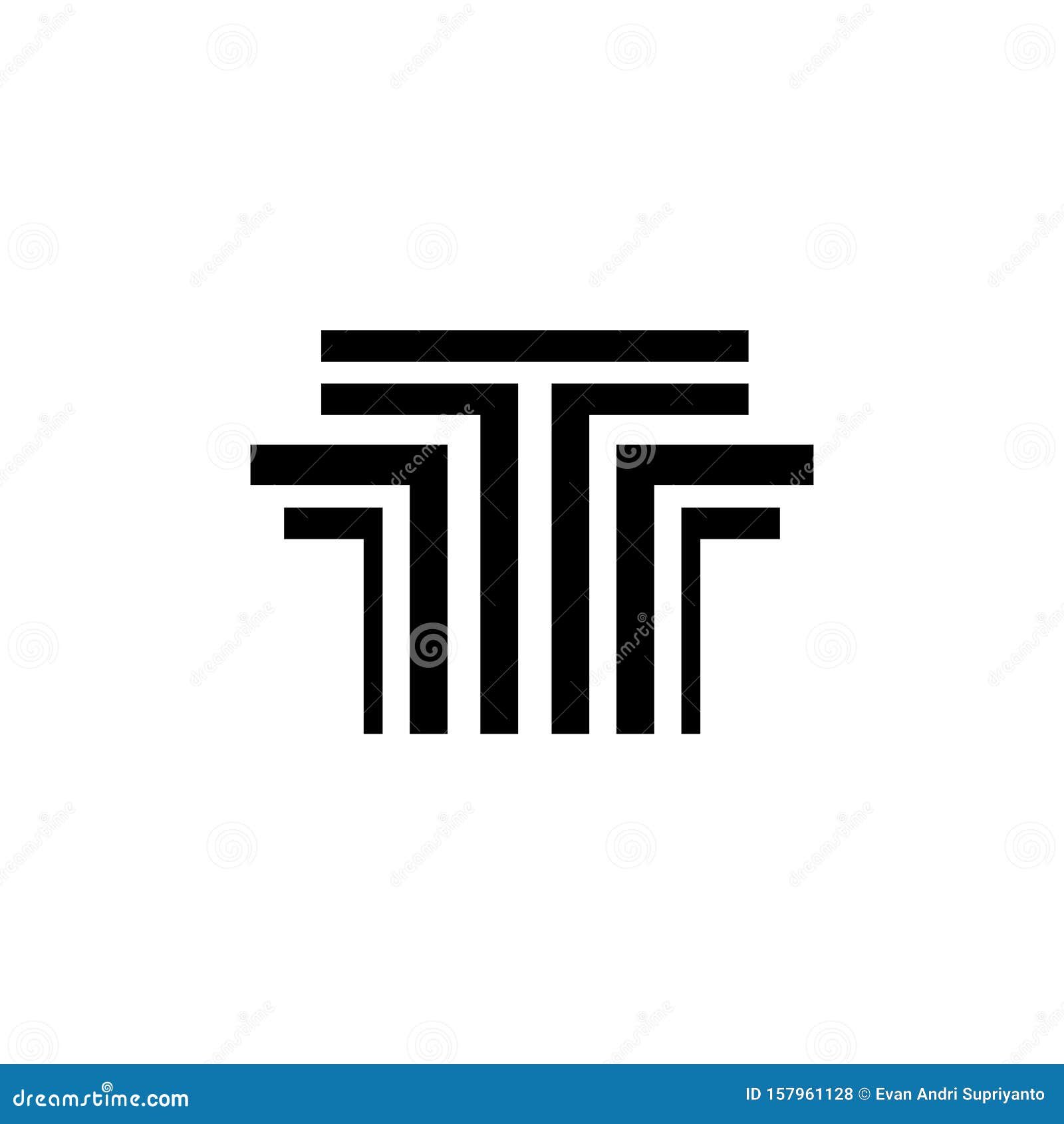 Column Logo Template Vector Stock Vector - Illustration of element ...