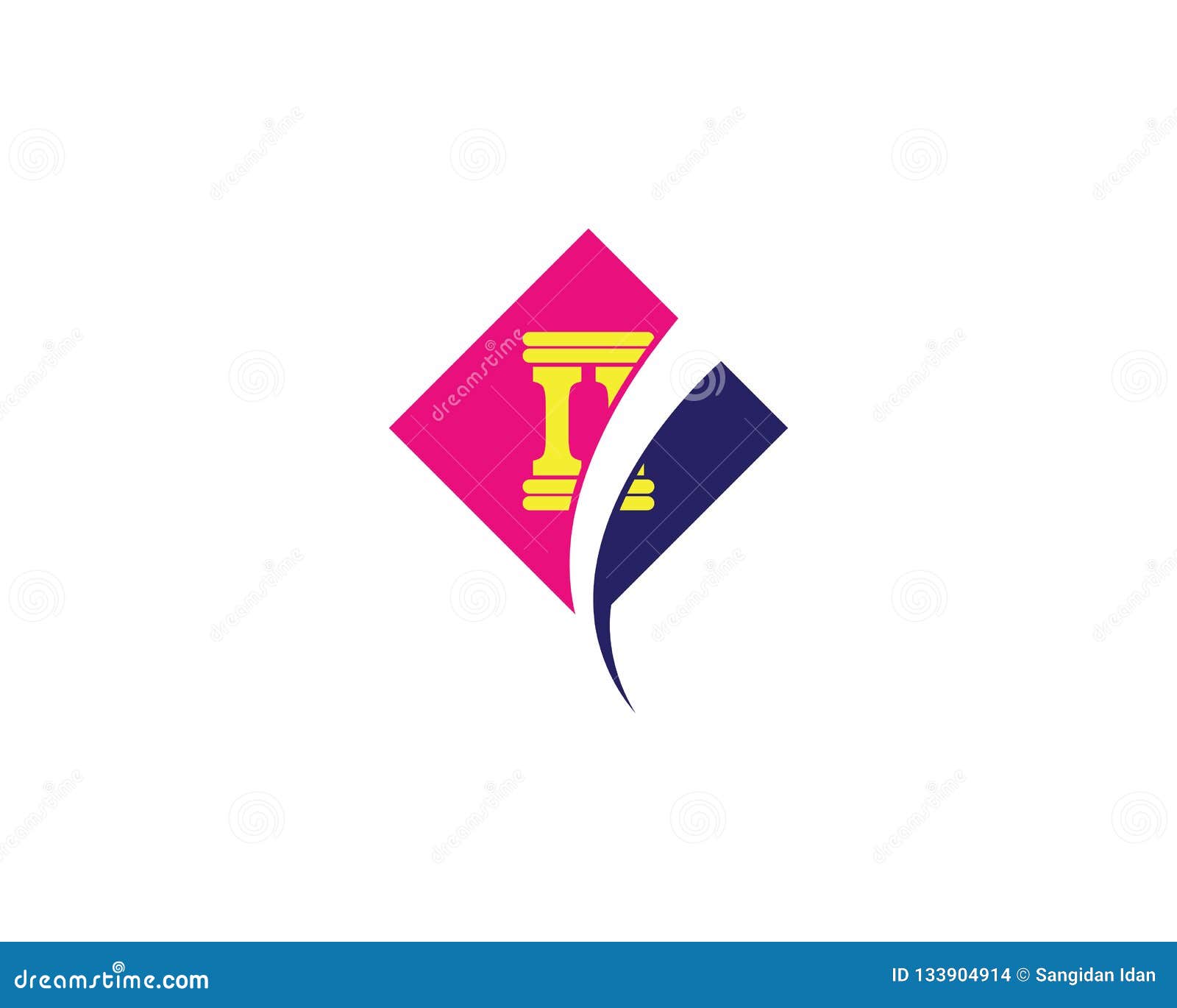 Column Logo vector stock vector. Illustration of attorney - 133904914