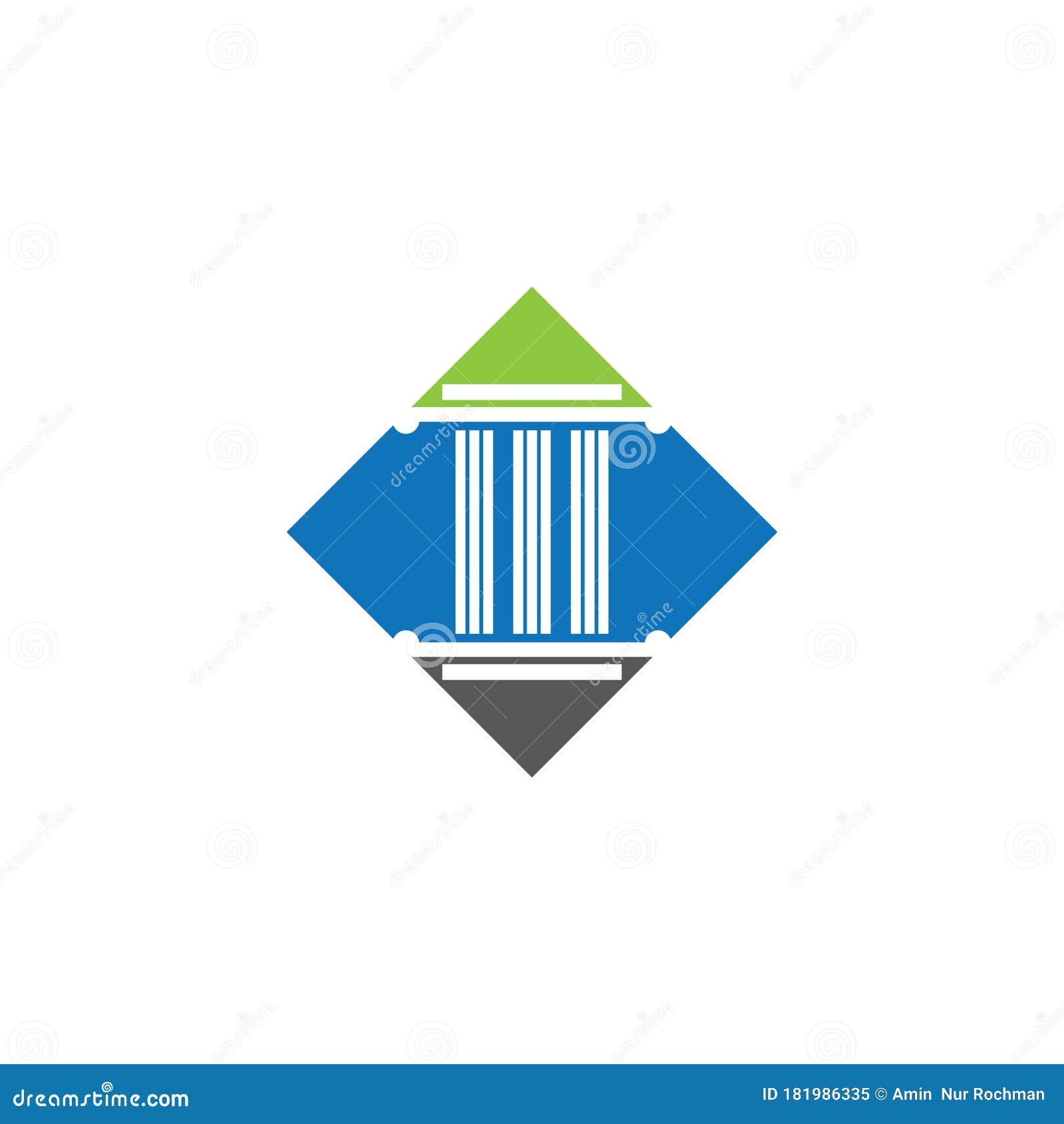 Column Logo vector stock illustration. Illustration of pillar - 181986335