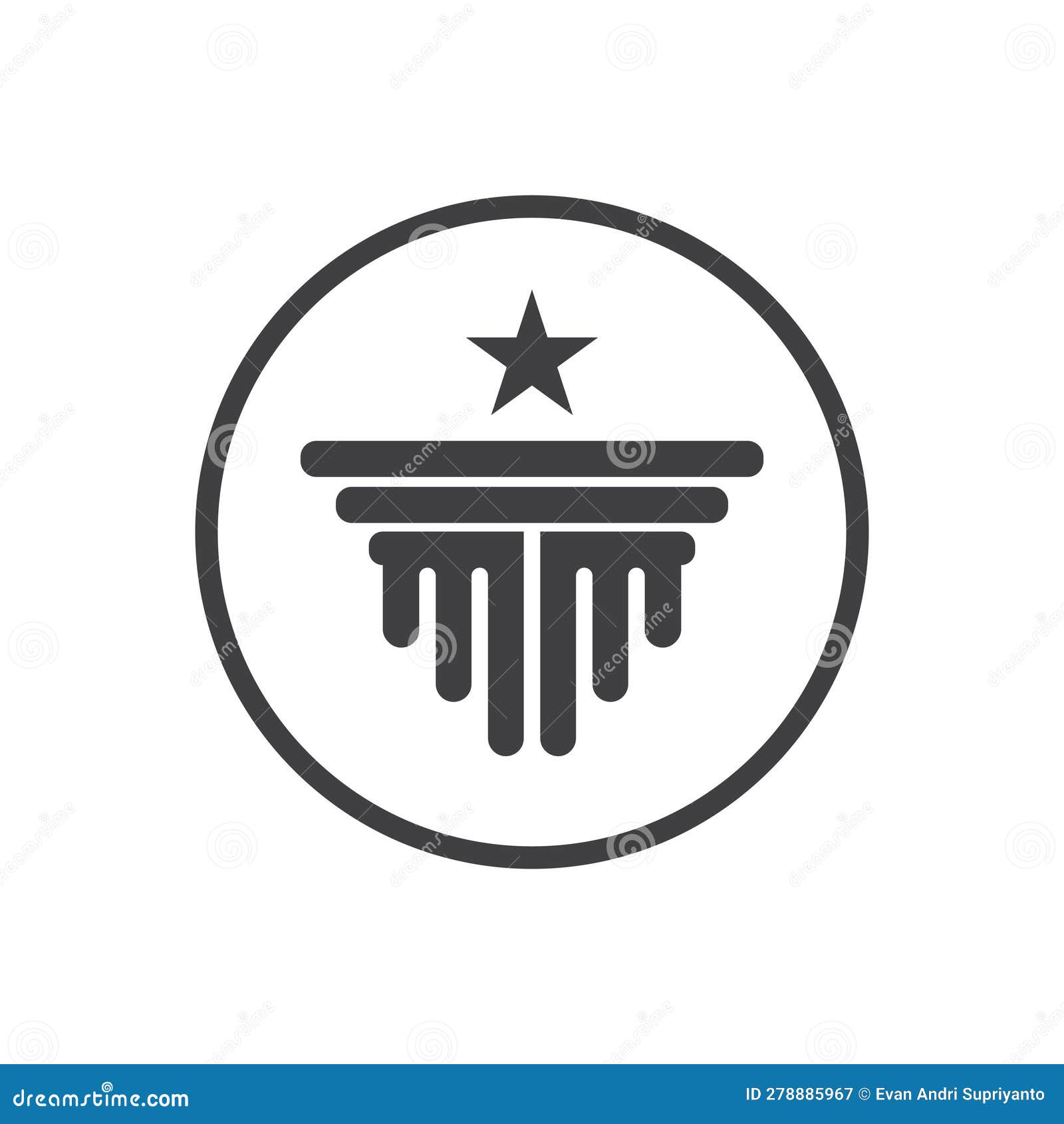 Column Logo Vector Symbol Template Stock Vector - Illustration of ...