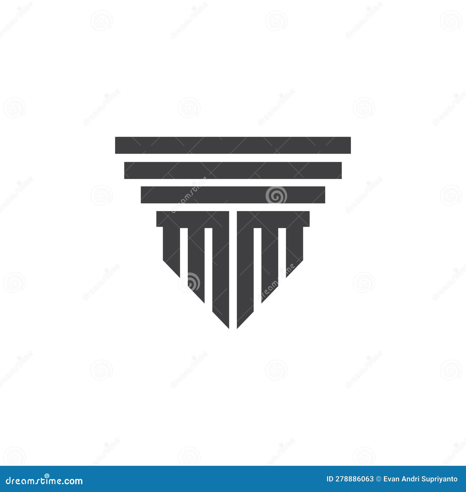 Column Logo Vector Symbol Template Stock Vector - Illustration of ...