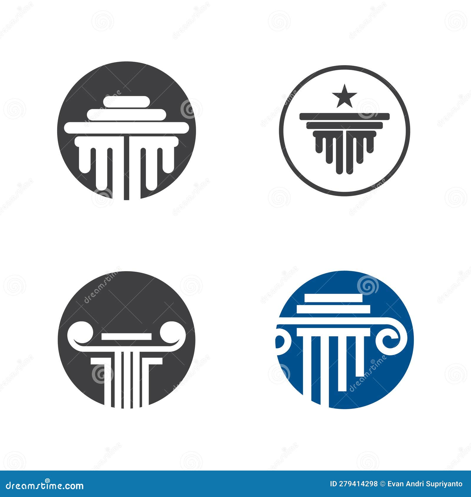 Column Logo Vector Symbol Template Stock Vector - Illustration of ...