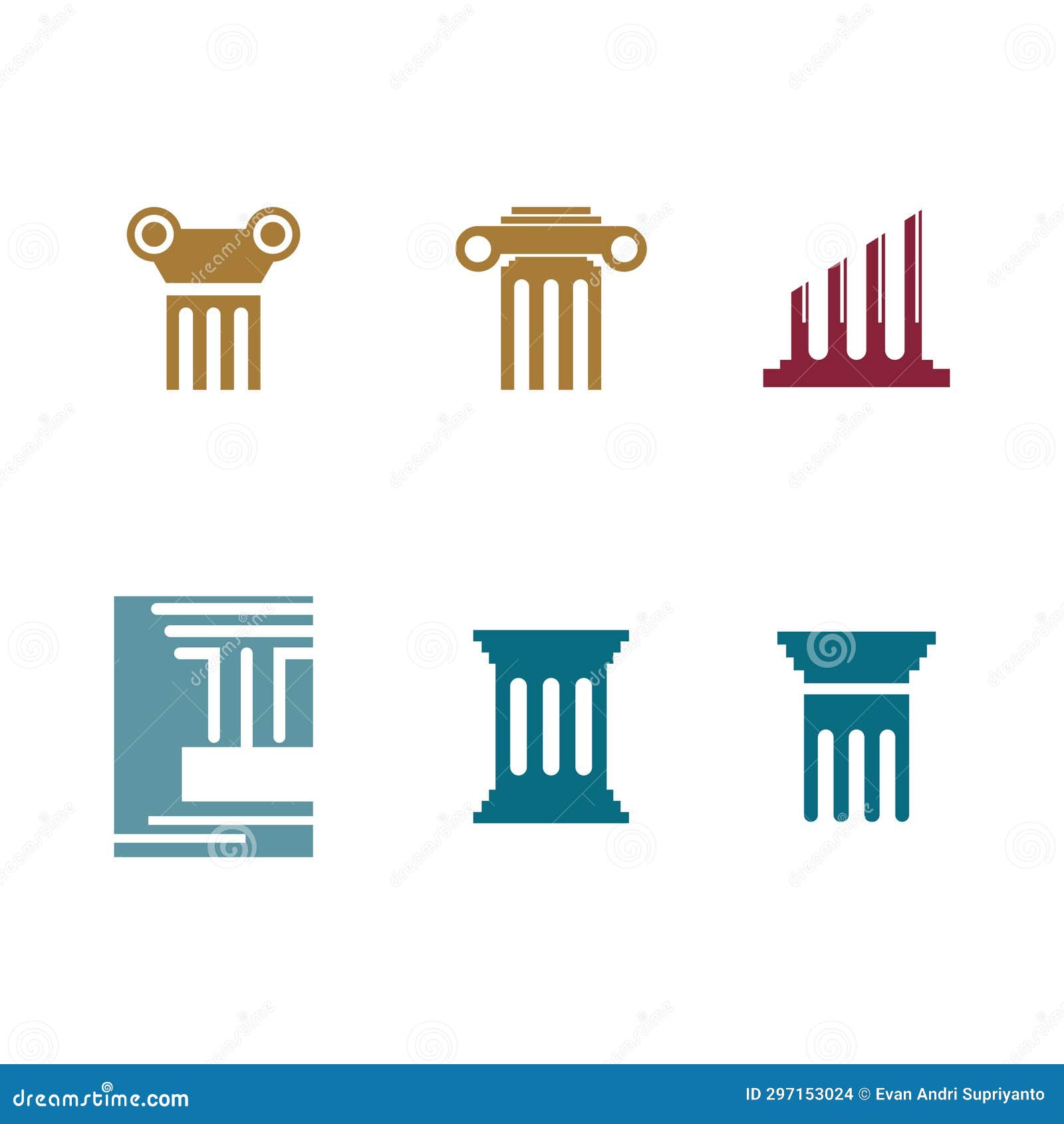 Column Logo Vector Symbol Template Stock Vector - Illustration of ...