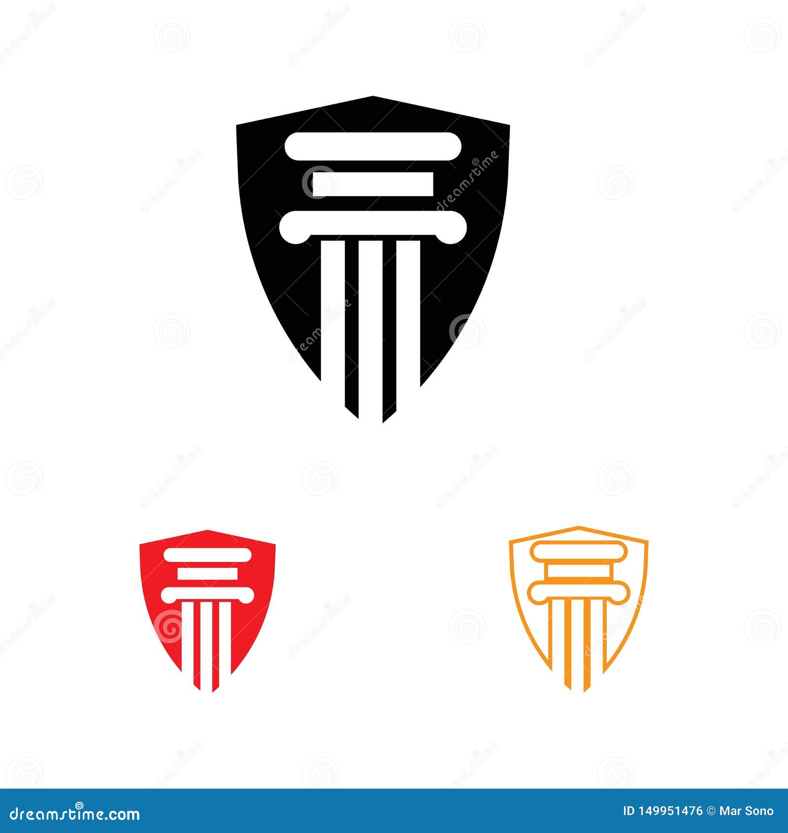 Column Logo Vector Template Stock Vector - Illustration of symbol ...