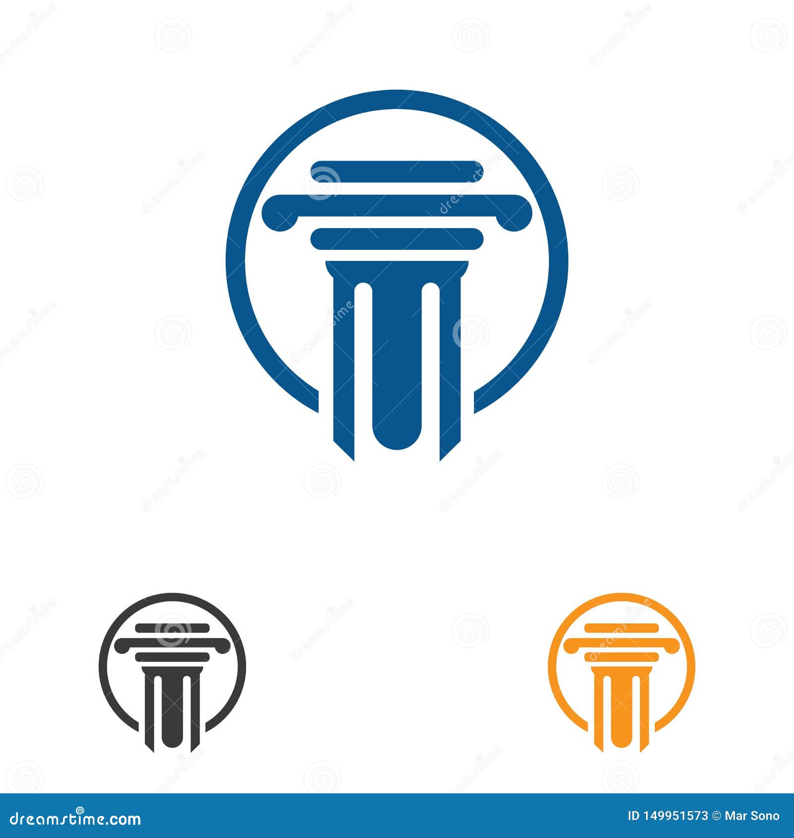 Column Logo Vector Template Stock Vector - Illustration of design ...