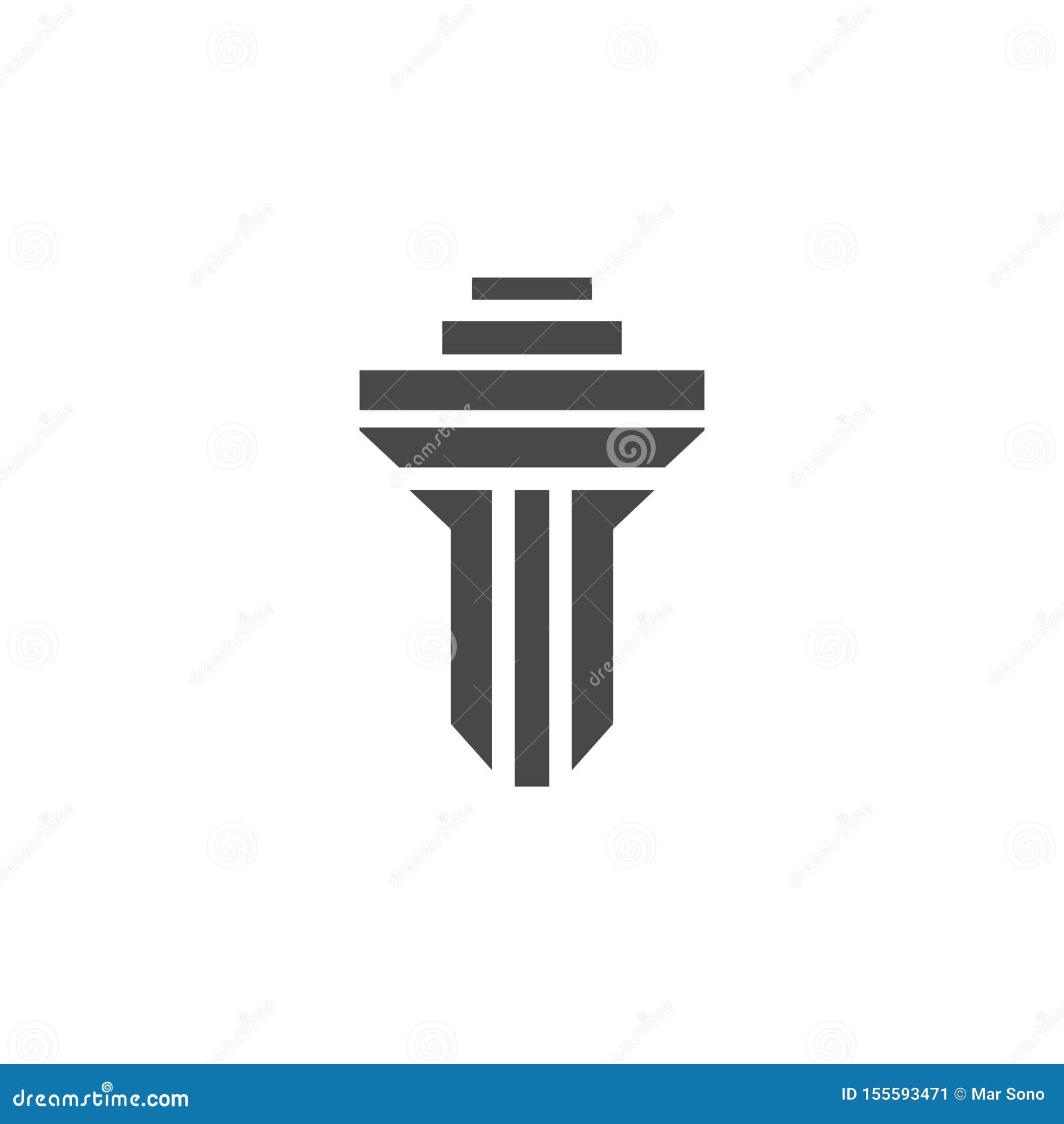 Column Logo Vector Template Stock Vector - Illustration of corporate ...
