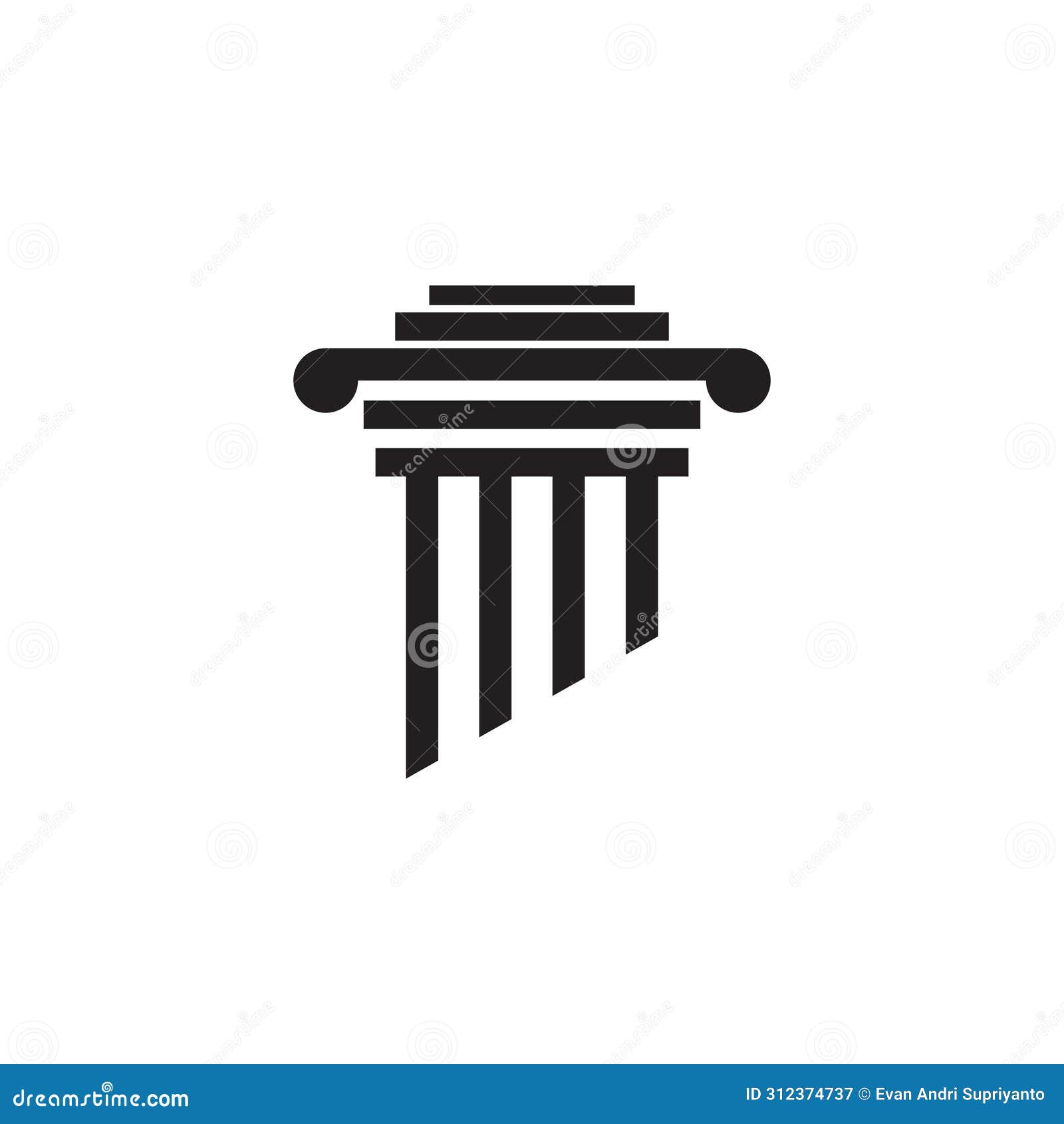 Column Logo Vector Template Symbol Element Design Stock Vector ...