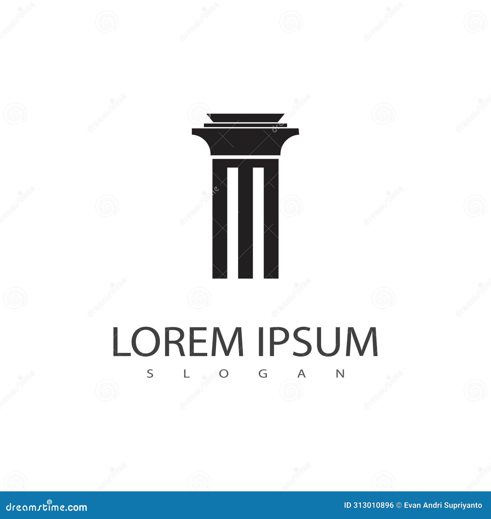 Column Logo Vector Template Symbol Element Design Stock Vector ...