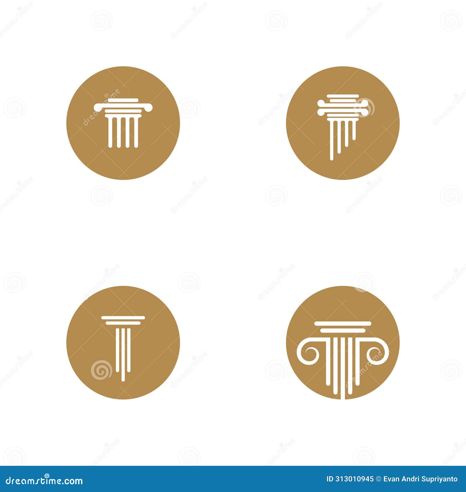 Column Logo Vector Template Symbol Element Design Stock Vector ...