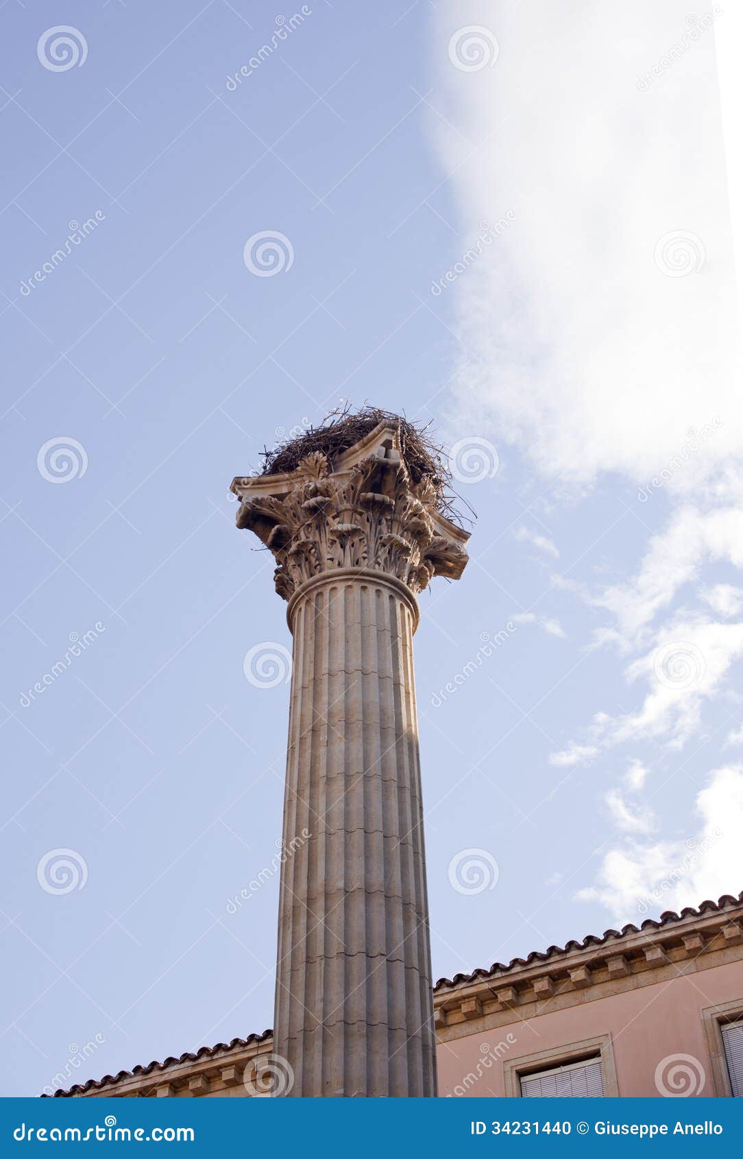 Column of the Memorial for the VII Legion, Leon Stock Photo - Image of ...