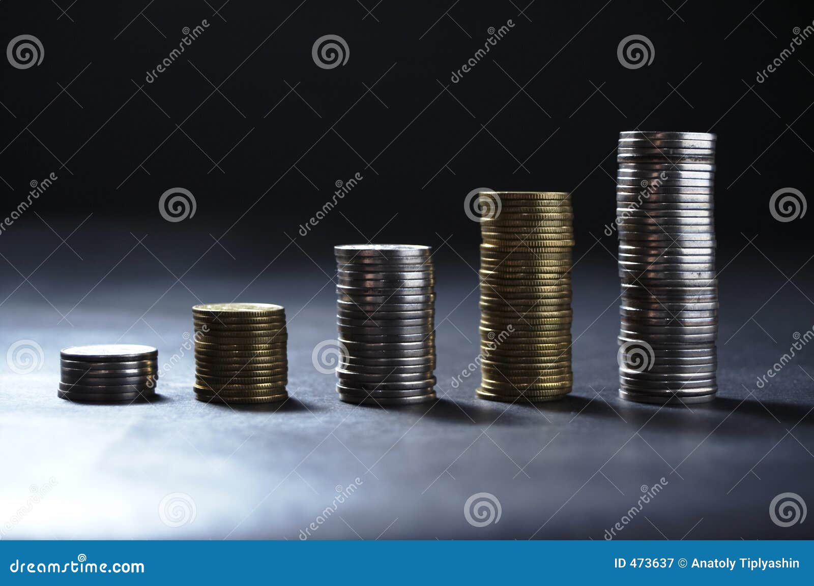 Column from money stock image. Image of profit, column - 473637