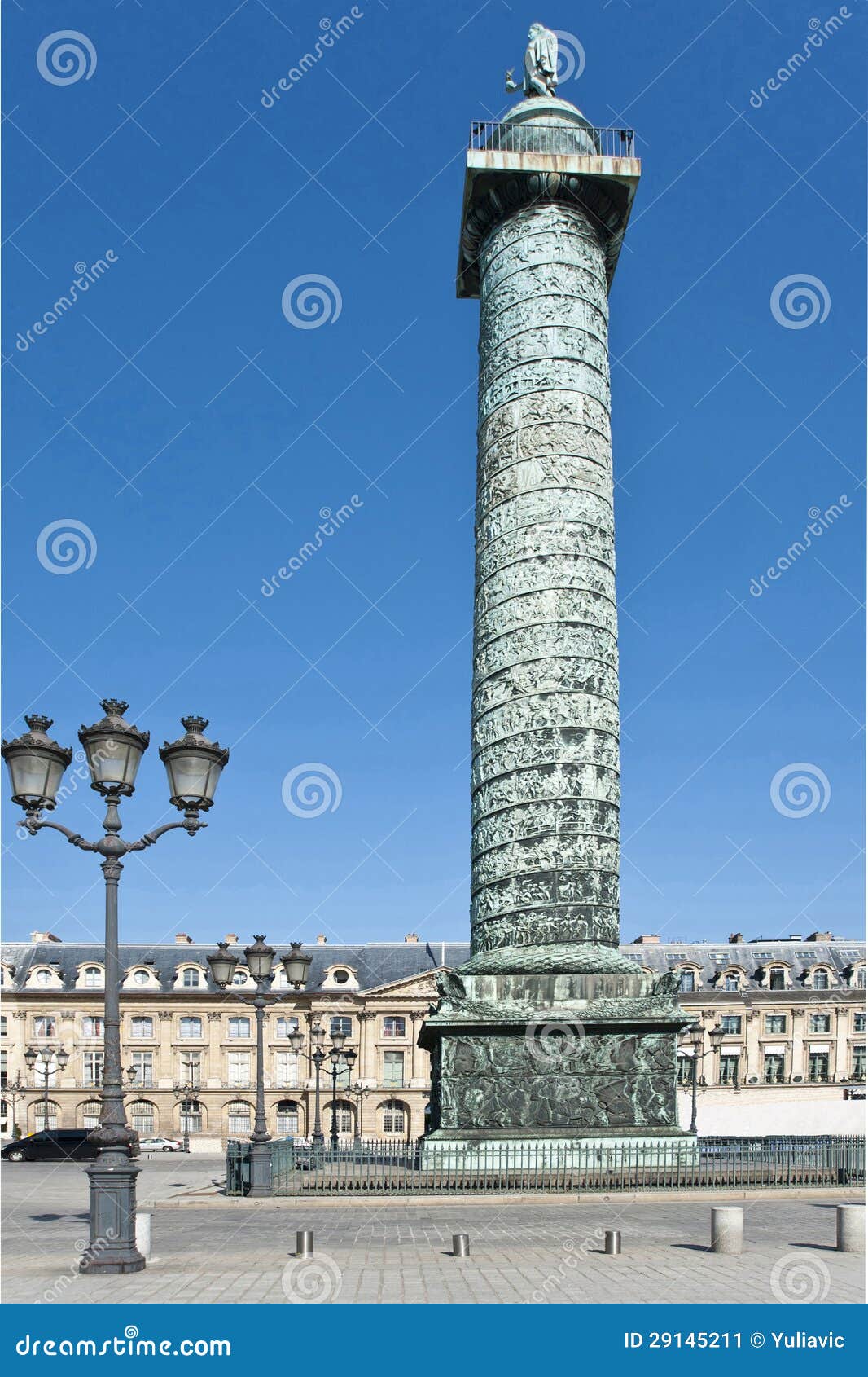 The Column of Napoleon in Vandom Square Stock Image - Image of bronze ...