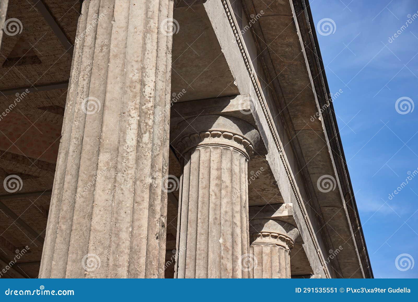 Column of an Old Stone Building Stock Image - Image of durable ...