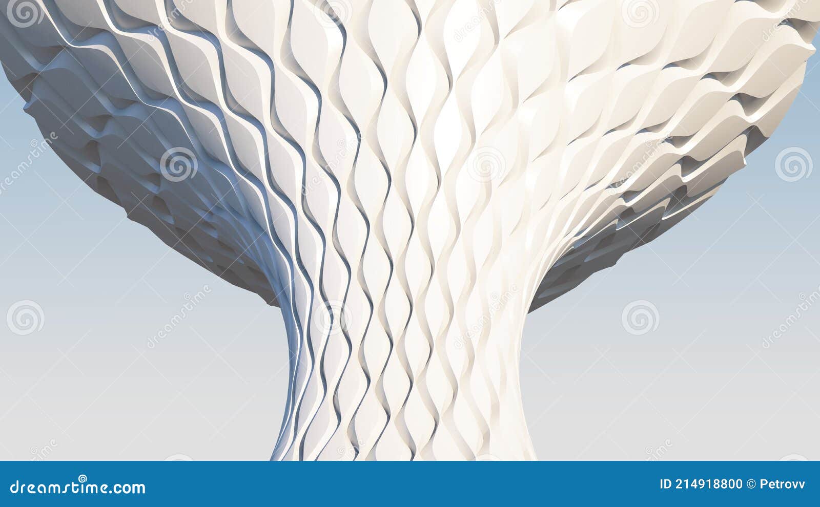 Column with Parametric Pattern Stock Illustration - Illustration of ...