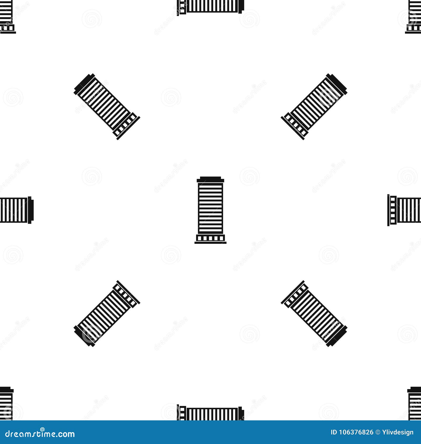 Column Pattern Seamless Black Stock Vector - Illustration of ancient ...