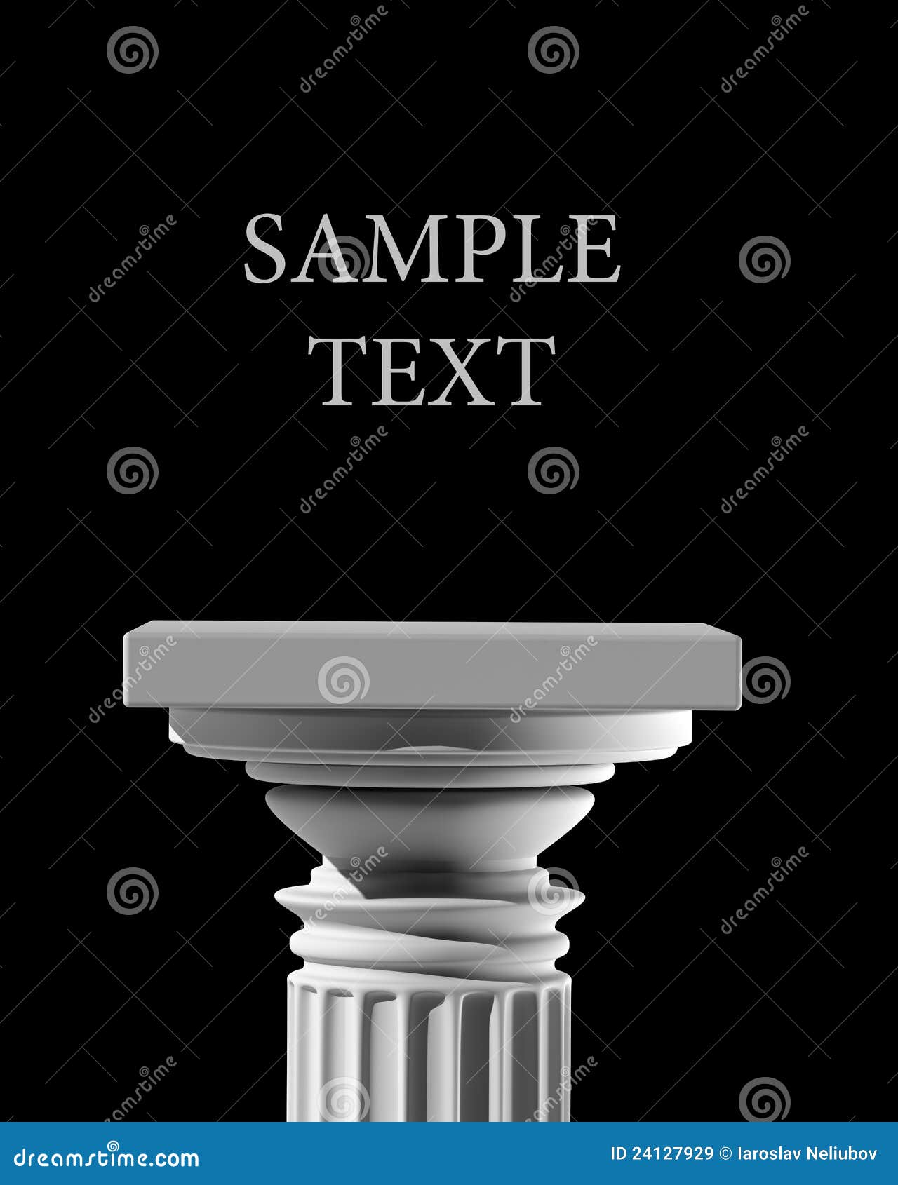 Pedestal Isolated. Stand, Plinth Vector Illustration. Foundation Of ...