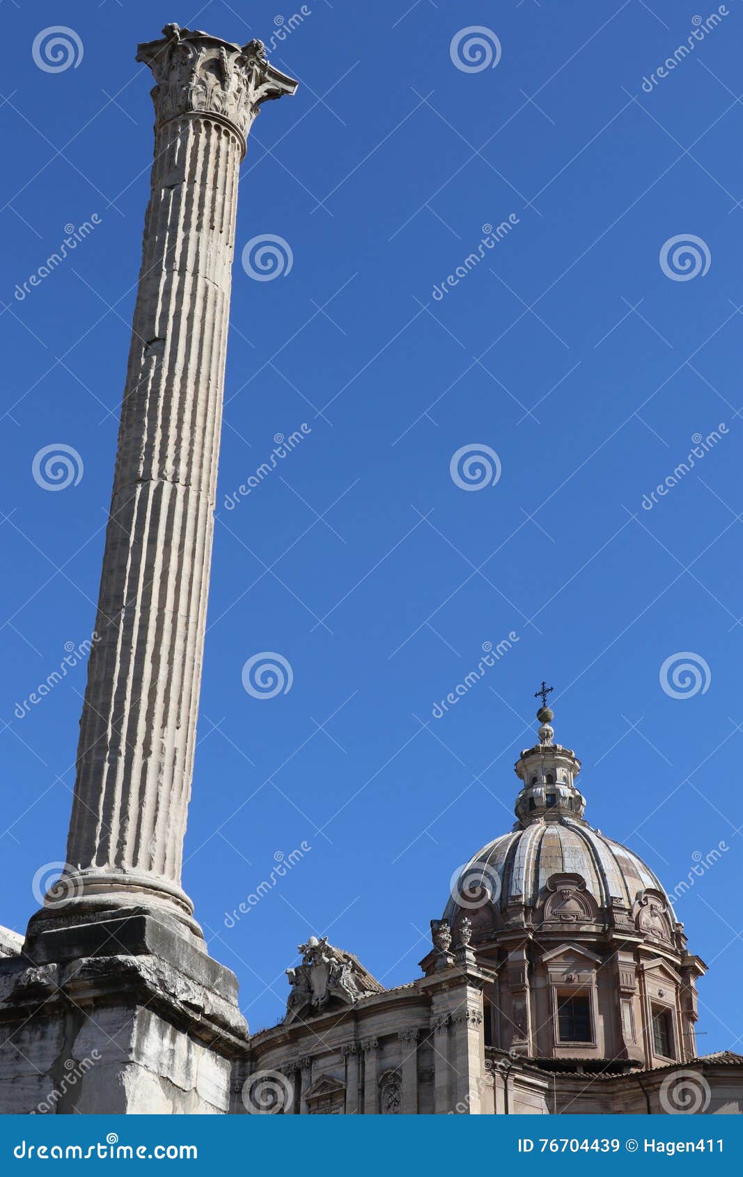 The column of Phocas stock image. Image of caesar, italian - 76704439
