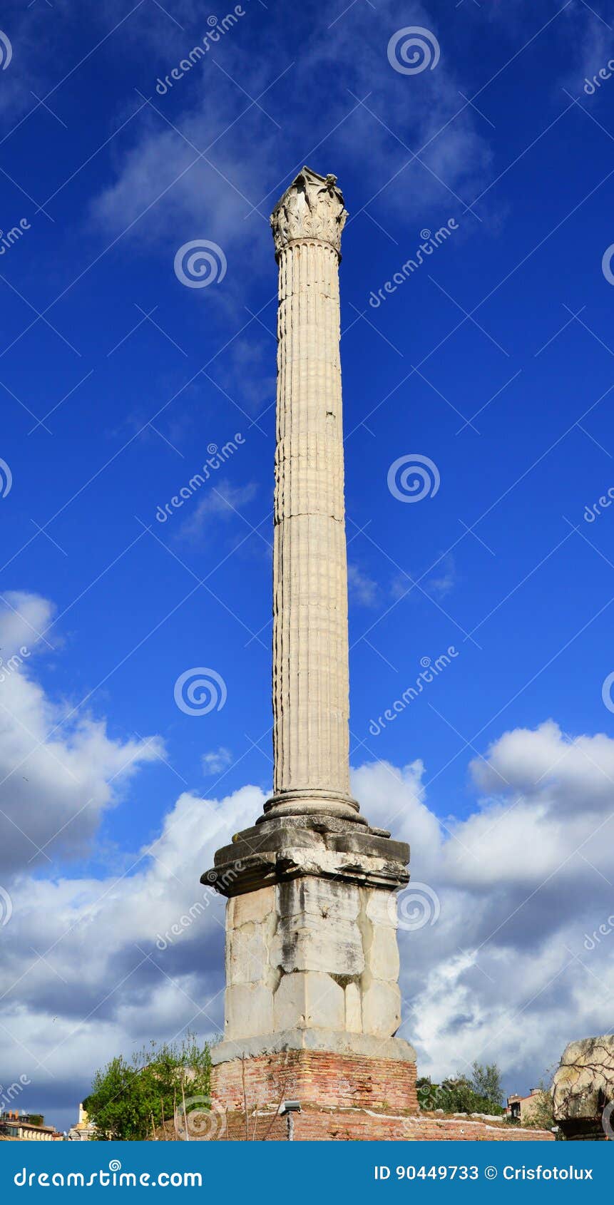 Column of Phocas in Rome stock image. Image of architecture - 90449733