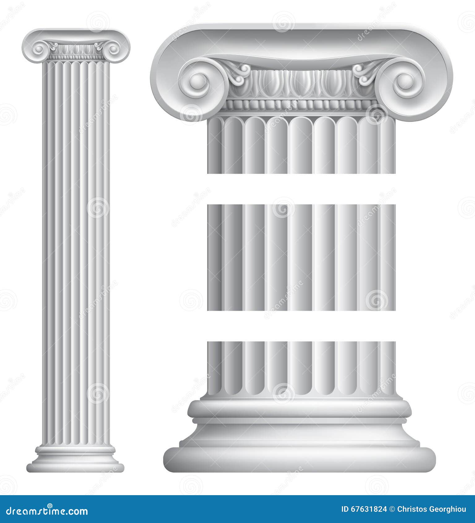 Roman Column Royalty-Free Cartoon | CartoonDealer.com #23881466
