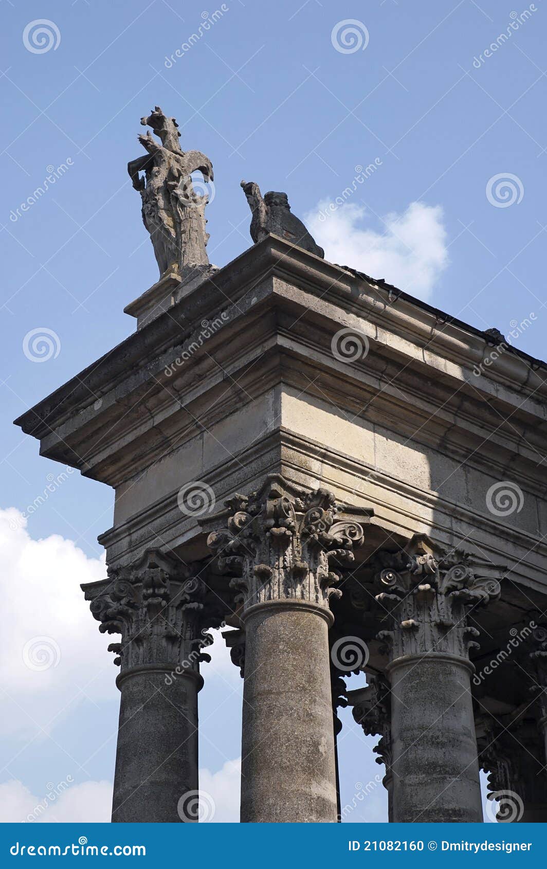 Column and portico stock photo. Image of church, sculpture - 21082160