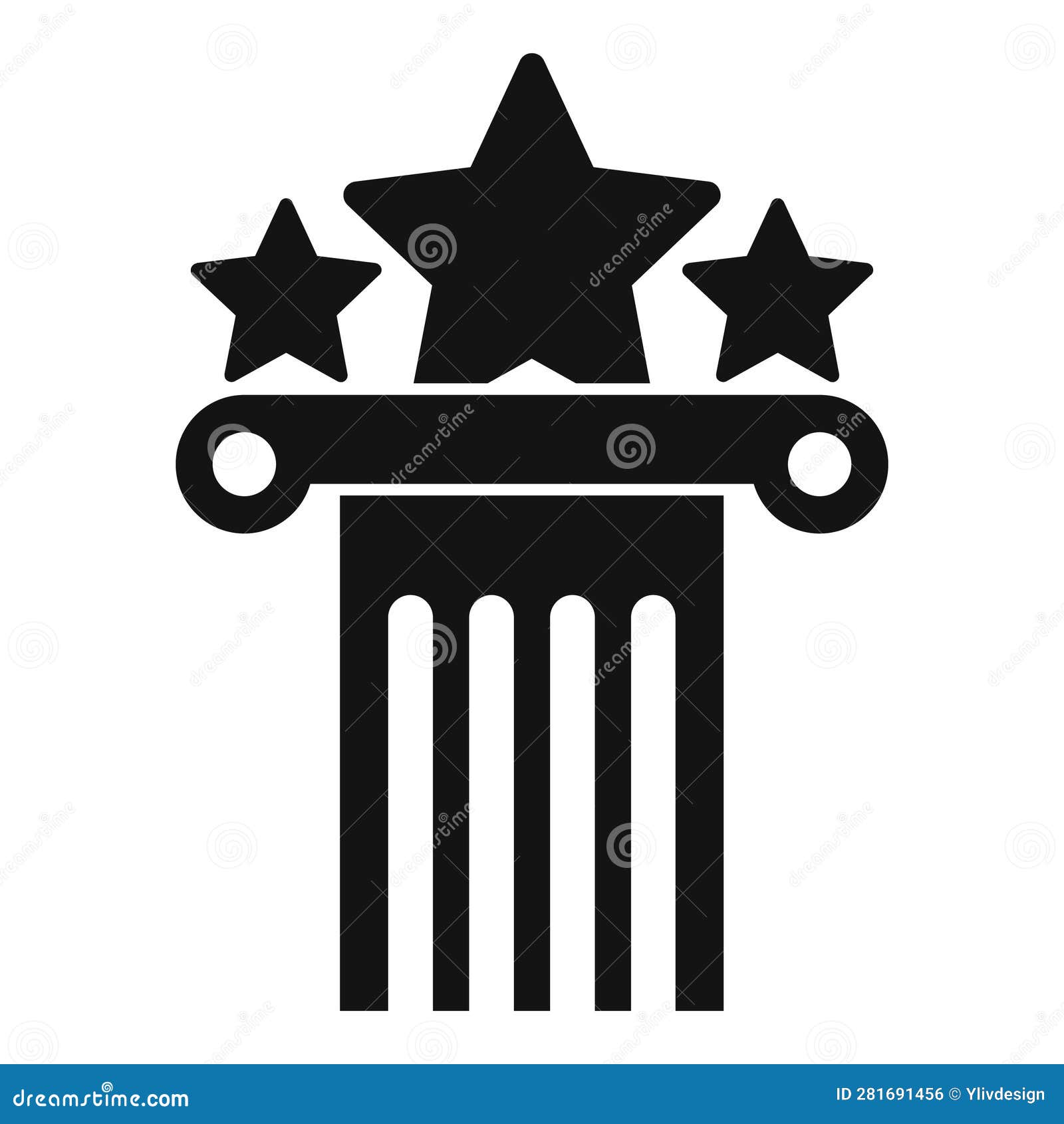 Column Ranking Icon Simple Vector. Best Rank Stock Illustration ...