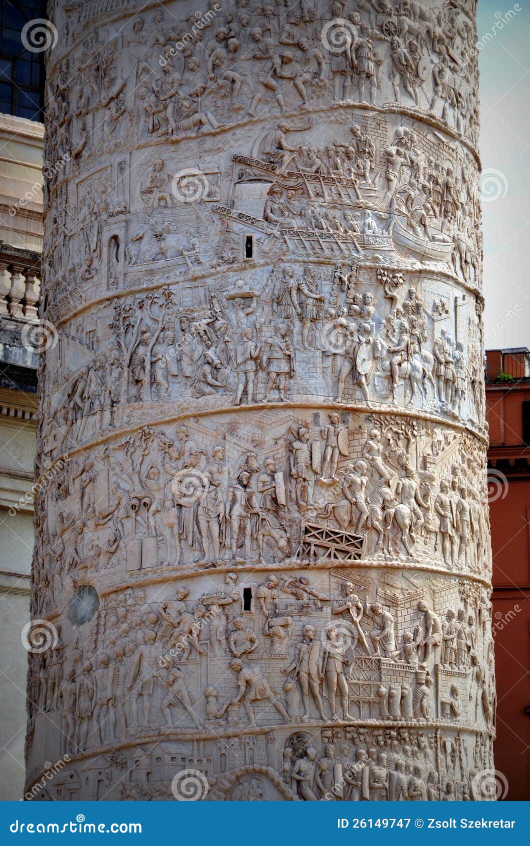 Column in Rome stock image. Image of italia, history - 26149747