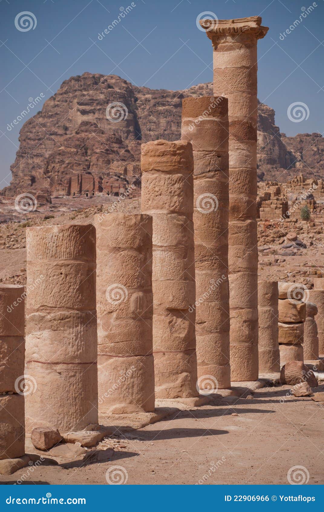 Column Ruins stock photo. Image of desert, landmark, pillar - 22906966