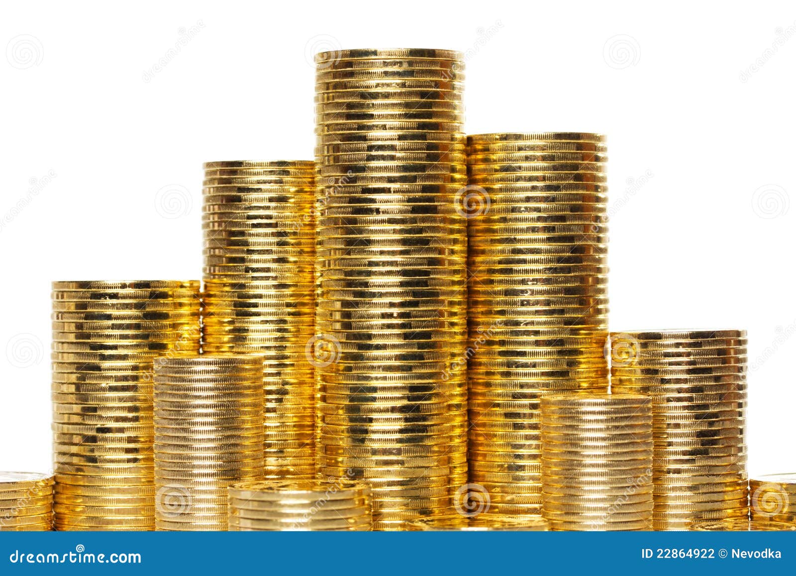 Column of shiny coins stock photo. Image of finances - 22864922