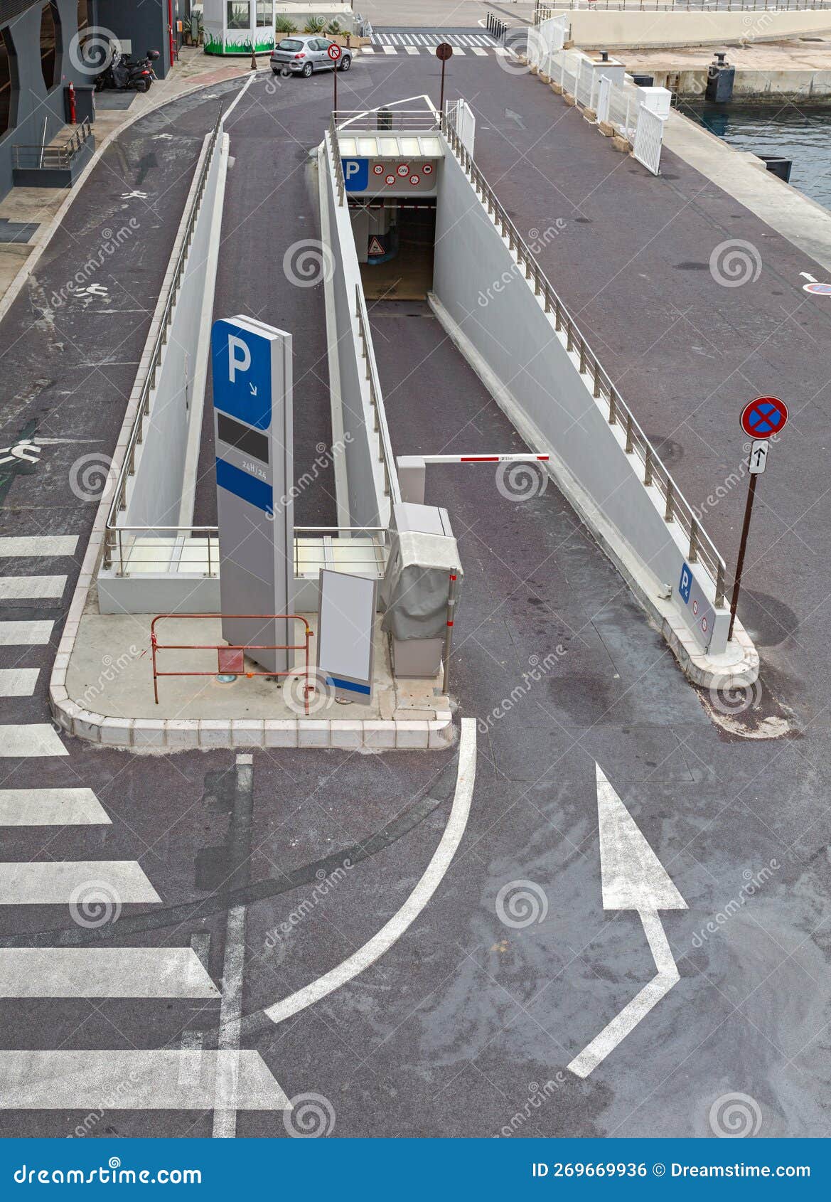 Underground Parking Way stock photo. Image of underground - 269669936