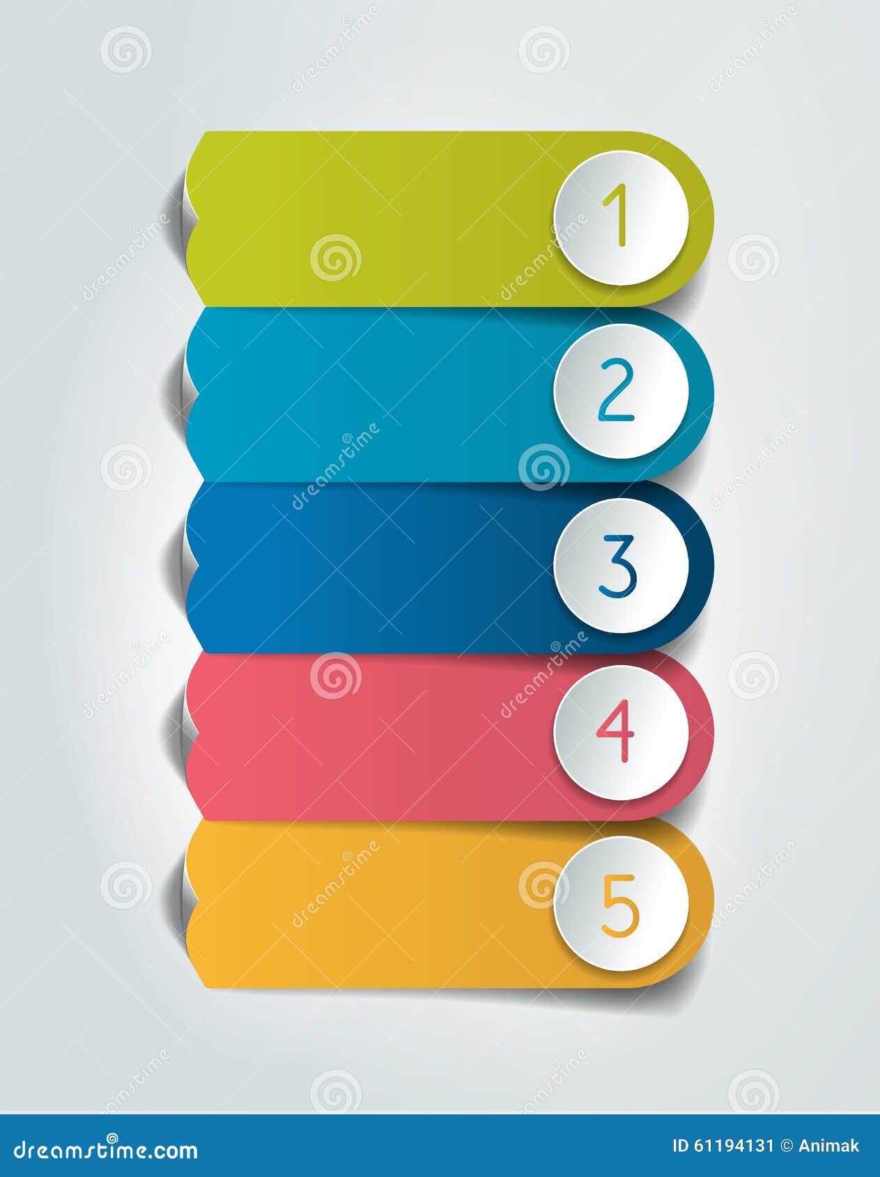 Column Step By Step Diagram. Cartoon Vector | CartoonDealer.com #61194147