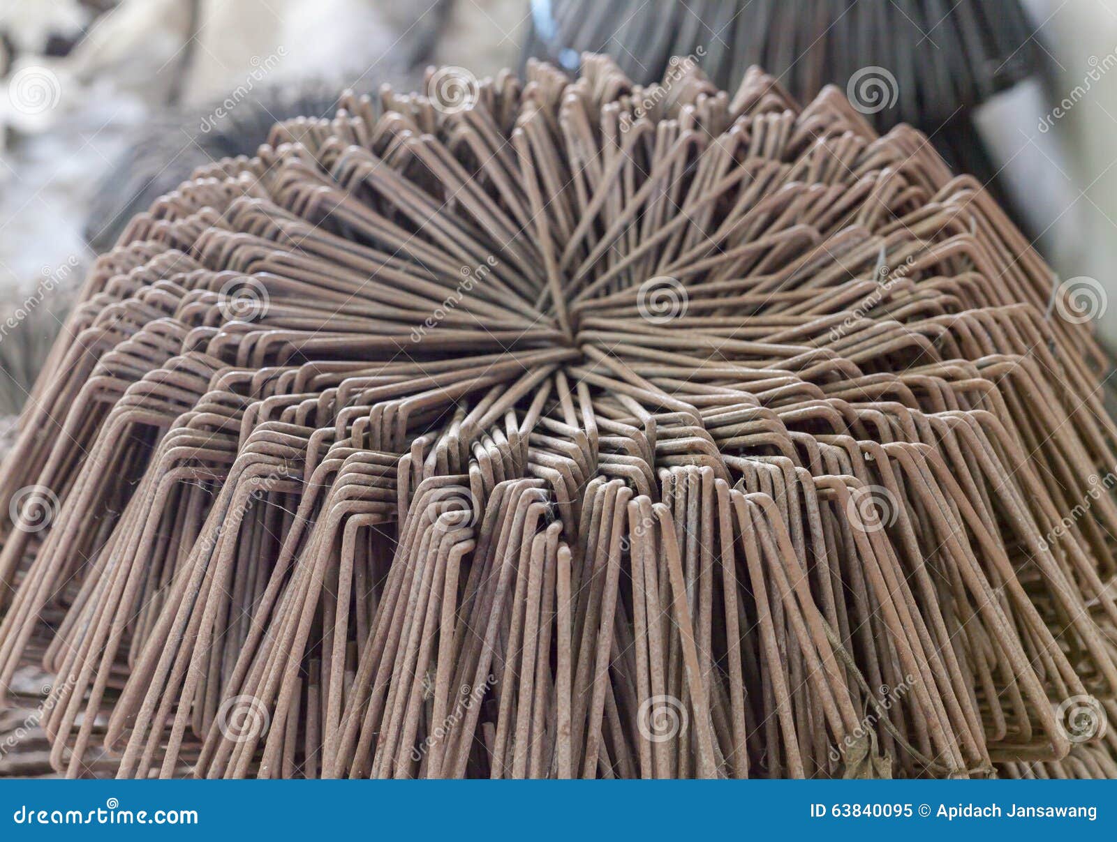 Column Stirrups.a Steel Structure To Be Used Casting Concrete Pi Stock ...