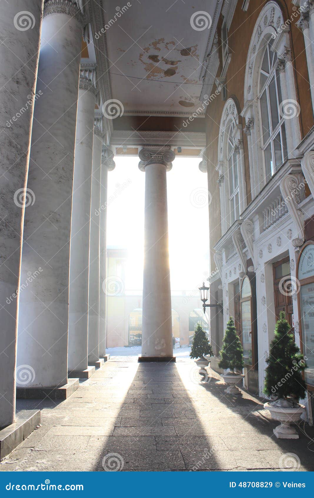 Column in the sun stock image. Image of glare, column - 48708829